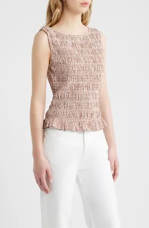 Hill House Home The Phoebe Cotton Gingham Nap Top