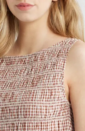Hill House Home The Phoebe Cotton Gingham Nap Top