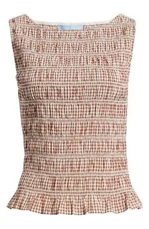 Hill House Home The Phoebe Cotton Gingham Nap Top