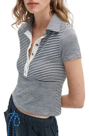 Rag & Bone The Knit Crop Polo