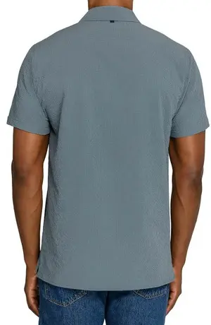 W.R.K Crinkle Short Sleeve Button-up Camp Shirt
