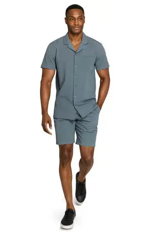 W.R.K Crinkle Short Sleeve Button-up Camp Shirt