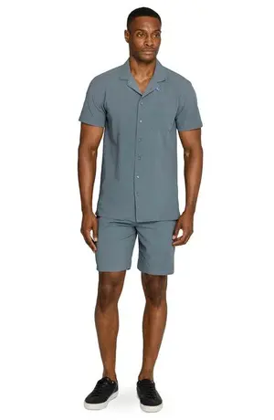 W.R.K Slim Fit Seersucker Drawstring Shorts