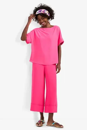 Trina Turk Trina Turk Sofie Georgette Top Whitewash