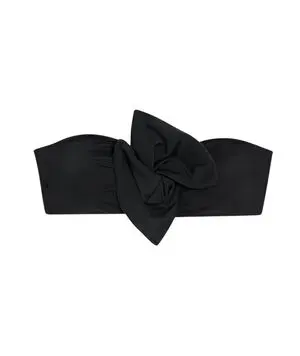 Farm Rio Bow-detailed Bandeau Bikini Top