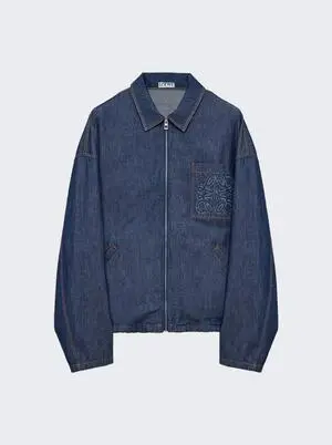 Loewe Zip-up Jacket Denim - Blue