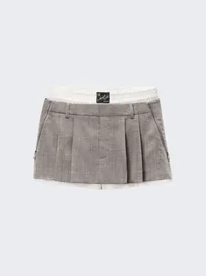 Alexander Wang Tailored Pleated Skort With Zipper Details - Grey