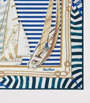 Max Mara Silk Printed Scarf