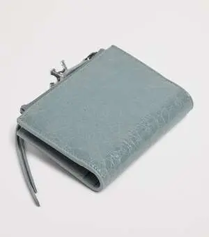 Balenciaga Crinkled Lambskin Le City Bifold Wallet