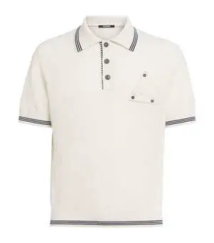 Jacquemus Silk-cotton Sailboat Polo Shirt - White