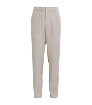Sunspel Linen Drawstring Trousers - Beige