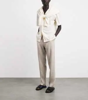 Sunspel Linen Drawstring Trousers