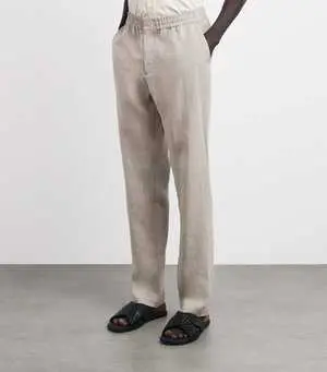 Sunspel Linen Drawstring Trousers