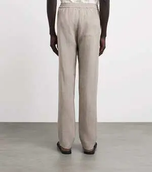 Sunspel Linen Drawstring Trousers