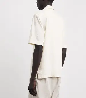 Sunspel Cotton Textured Stripe Shirt