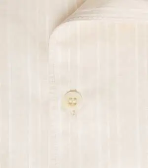 Sunspel Cotton Textured Stripe Shirt