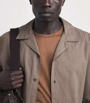 Sunspel Cotton Textured Stripe Shirt