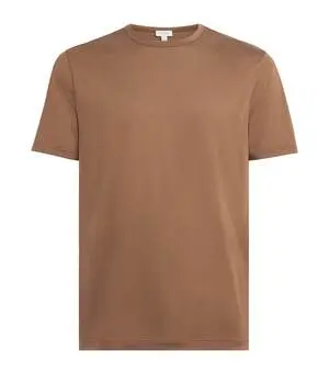 Sunspel Supima Cotton Classic T-shirt - Brown