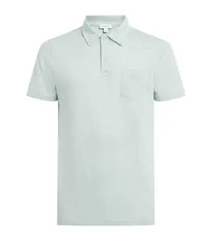 Sunspel Supima Cotton Riviera Polo Shirt - Green