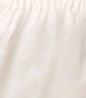 TOTEME Silk Monogram Trousers - Ivory