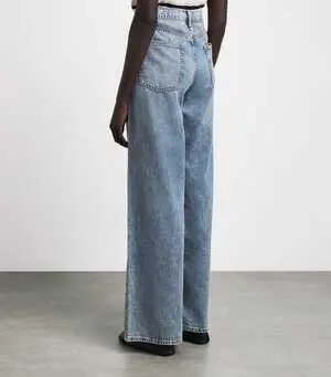 Rag & Bone Featherweight Sofie High-rise Wide-leg Jeans