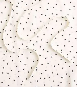 Theory Silk-blend Polka-dot Tank Top