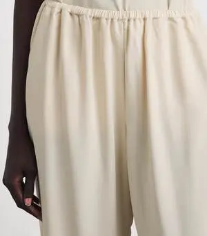 Stylein Lace-trim Monteroni Wide-leg Trousers