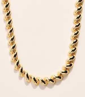 Eddie Borgo Plated Torsade Chain Necklace - Gold