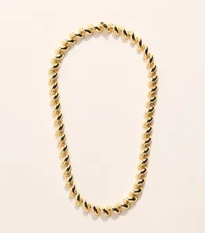 Eddie Borgo Plated Torsade Chain Necklace