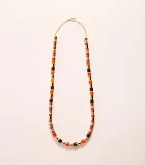 Eddie Borgo Gold-plated Amber, Carnelian And Pavé Crystal Necklace