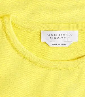 Gabriela Hearst Wool Axis Short-sleeve Sweater