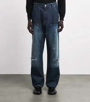 MAISON MARGIELA Distressed Straight Jeans