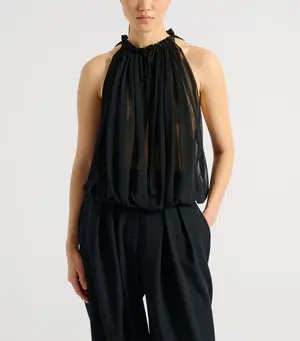 Balmain Muslin Sleeveless Top