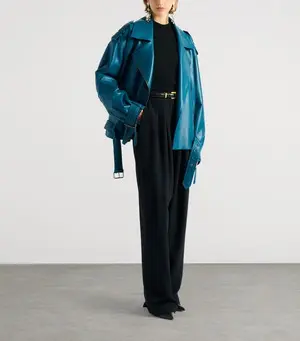Balmain Lambskin Biker Jacket