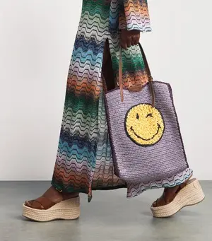 ANYA HINDMARCH Paper Woven Wink Tote Bag