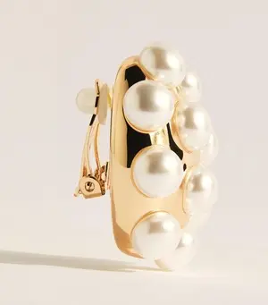 Carolina Herrera Faux Pearl Stud Earrings