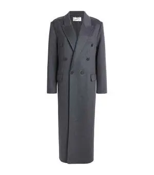 Victoria Beckham Wool-cashmere Double-faced Overcoat - Grey