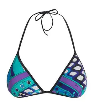 Emilio Pucci Vivara Triangle Bikini Top