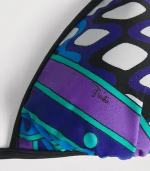 Emilio Pucci Vivara Triangle Bikini Top