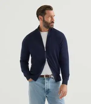 Brunello Cucinelli Cashmere Zip-up Cardigan - Blue