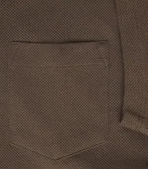 Sunspel Supima Cotton Riviera Polo Shirt - Brown