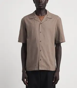 Sunspel Cotton Textured Stripe Shirt