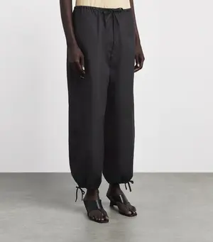 TOTEME Cotton Drawstring Trousers