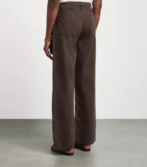 Rag & Bone Phoebe Wide-leg Jeans With Drawstring - Brown