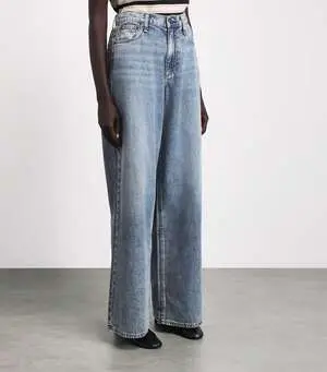 Rag & Bone Featherweight Sofie High-rise Wide-leg Jeans - Blue