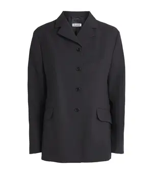 JIL SANDER Wool Gabardine Blazer