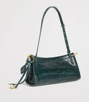 Alaïa Small Snakeskin Shoulder Bag - Red