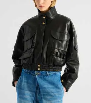 Balmain Lambskin Bomber Jacket
