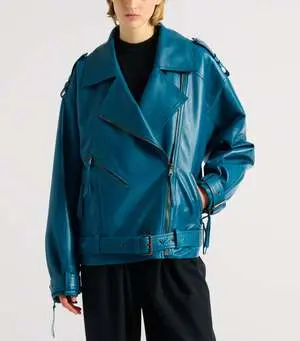 Balmain Lambskin Biker Jacket