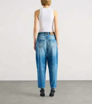 Balmain Layered Mid-rise Barrel Jeans